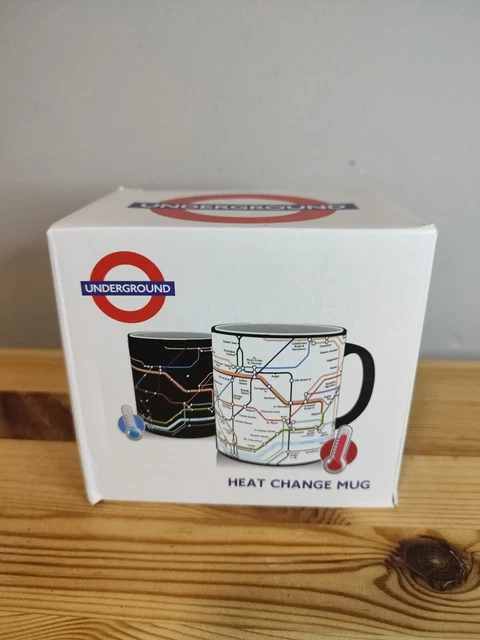 LONDON UNDERGROUND TUBE Map Mug Heat Changing Official Brand New B46,47 ...