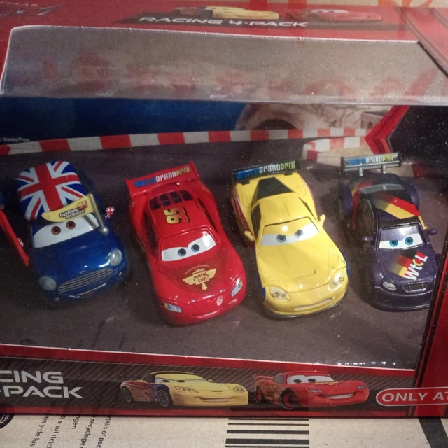DISNEY PIXAR CARS Racing 4-pack target exclusive very rare Ronnie Del ...