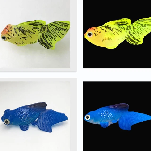 AQUARIUM ARTIFICIAL LUMINOUS Lionfish Fish Tank Landscape Fake Silicone ...