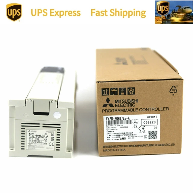FX3U-80MT/ES-A MITSUBISHI PLC Programmable Logic Controller Brand New ...