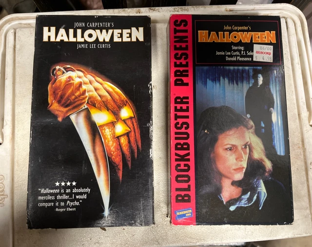VINTAGE HALLOWEEN VHS Movie Horror Lot. Michael Myers Halloween Series ...