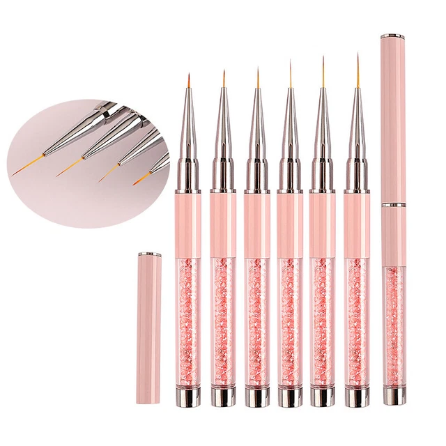 NAGEL LINE PINSEL French Streifen Gitter UV Gel Nail Art Zeichnung ...