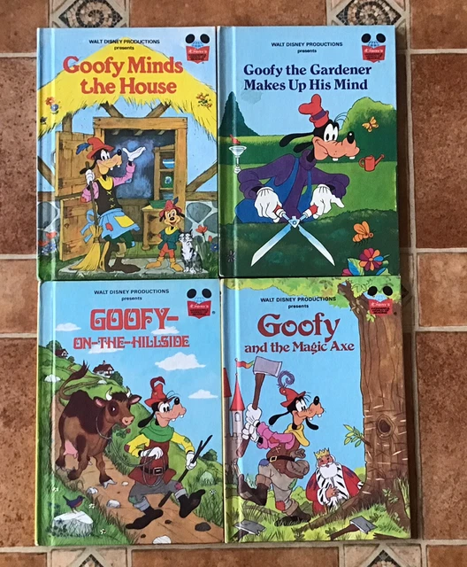 4 X VINTAGE Disney’s Wonderful World of Reading GOOFY Book Bundle- 3 x ...