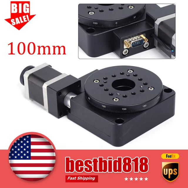 ELECTRIC OPTICAL ROTATING Platform Motorized Rotation Stage 100mm ...