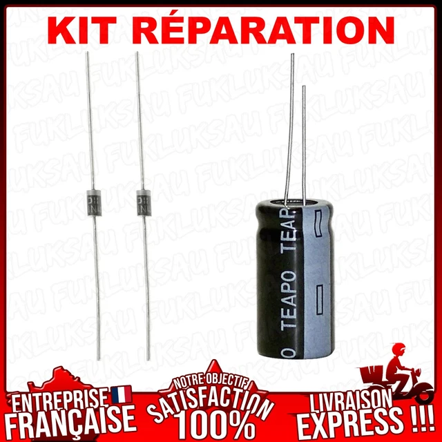 KIT RÉPARATION 2 DIODES SB260 SR260 3300µF 10V LCD PHILIPS DPS-28-CP-2A ...