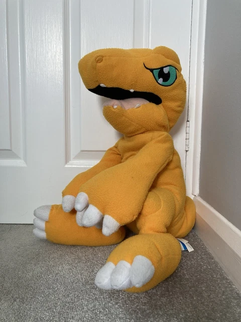 RARE AGUMON DIGIMON Digital Monsters Large Plush Soft Toy Orange Bandai ...