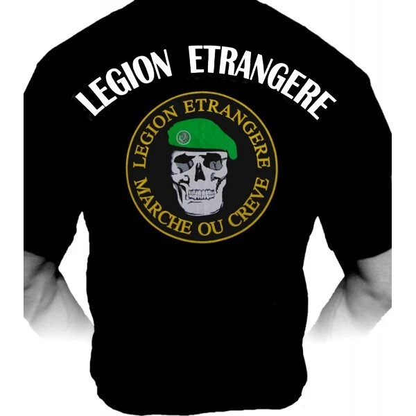 TEE-SHIRT 2ÈME REP Marche ou crève .légion étrangère, parachutiste EUR ...