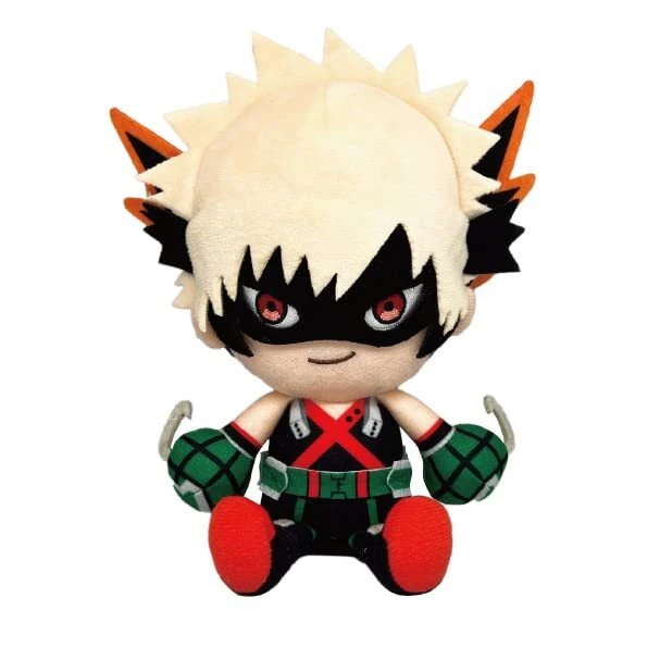 BANDAI MHA MY Hero Academia Bakugo Katsuki Chibi Plush Doll Stuffed Toy ...