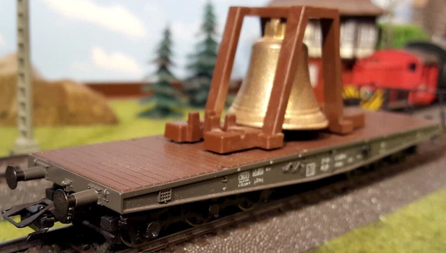 297 Märklin 84866 Schwerlastwagen mit Glocke Frauenkirche DR in der OVP ...