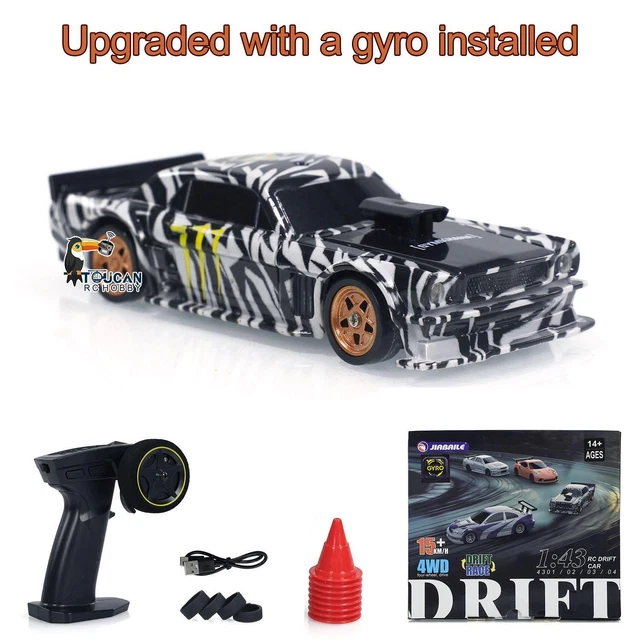 1/43 RC DRIFT Racing Car W/Gyro 4*4 RTR Mini Car Toy High Speed ...