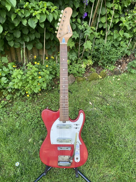 GUITARE ÉLECTRIQUE VINTAGE style Jedson Telecaster MIJ Teisco années ...