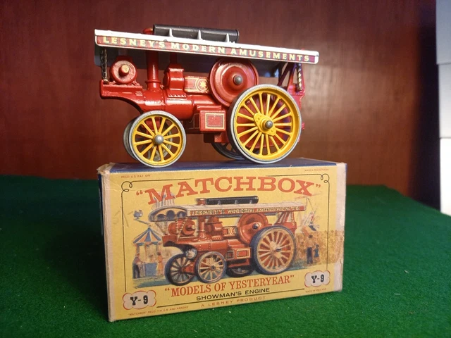 MATCHBOX Y-9 SHOWMANS STEAM TRACTION ENGINE MODELS OF YESTERYEAR £24.99 ...