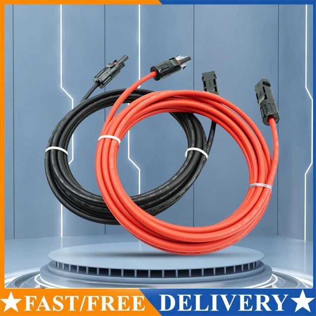 COPPER WIRE 12 AWG Solar Connector PV Cable Photovoltaic Cable (4mm ...