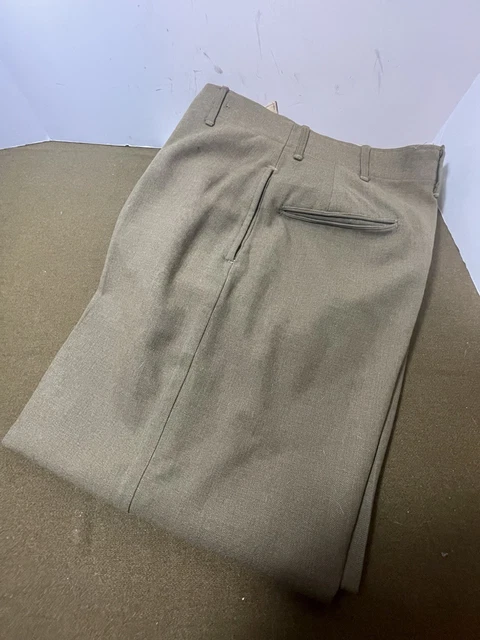 WW2 US ARMY Pants W33 L33 Early Nice Shape Tag Washed Out £22.19 ...