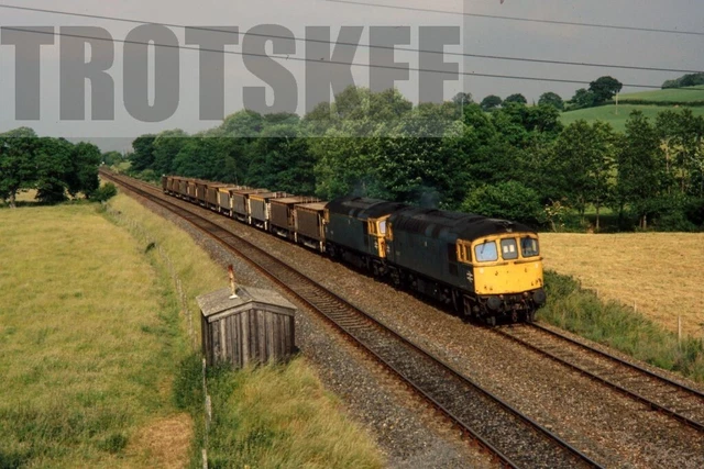 35MM SLIDE BR British Railways Diesel Loco Class 33 33002 Meldon 1989 ...