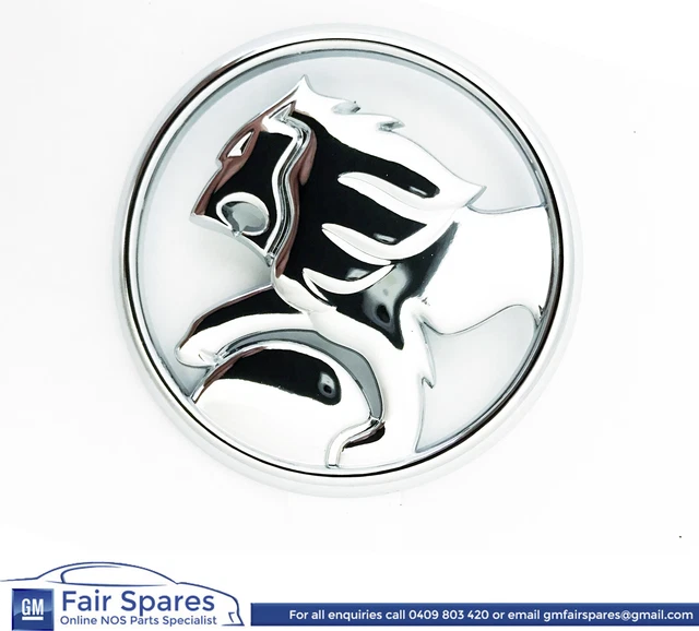 NOS HOLDEN MONARO VY V2 CV8 Boot Lid Bright Chrome Holden Lion Badge ...