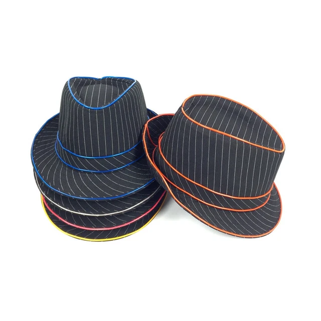 LED FLASH HAT Party Hats Jazz Flashing Fedora Halloween with Lights $32 ...