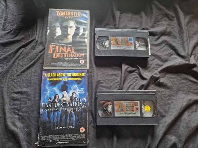 FINAL DESTINATION 1 & 2 Vintage VHS Tape BIG BOX £9.99 - PicClick UK