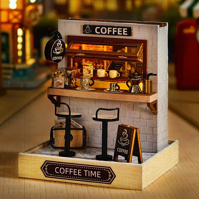 Diy Miniature Dollhouse Kit Room Wooden Doll House With Furniture