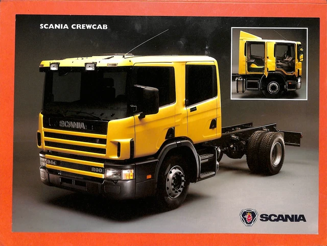 SCANIA TRUCKS / CREWCAB / FICHE TECHNIQUE de 1996 / ENGLISH EUR 7,90 ...