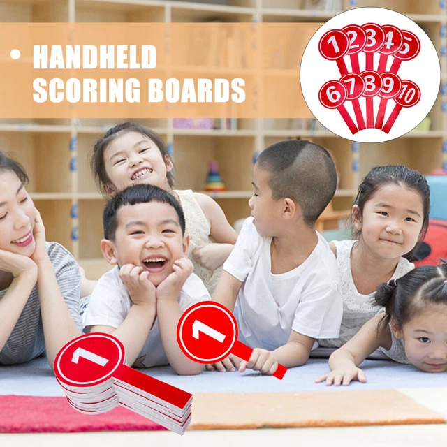 10PCS CONVENIENT PRACTICAL Score Boards Score Paddles for Scoring Game ...