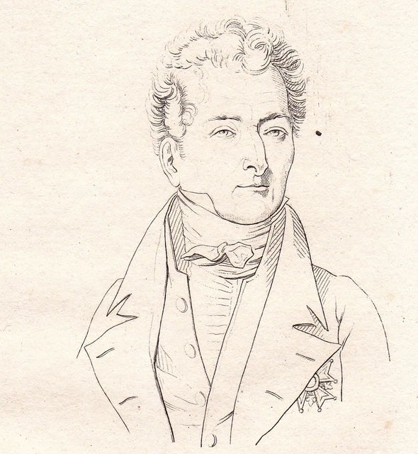 PORTRAIT XIXE BARON Joseph-Dominique Louis Toul Meurthe Ministre des ...