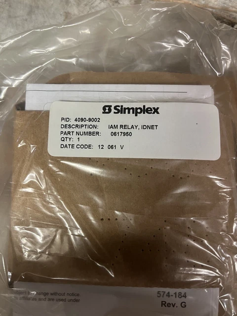 SIMPLEX 4090-9002 INDIVIDUAL Addressable I AM Relay Module, Idnet $28. ...