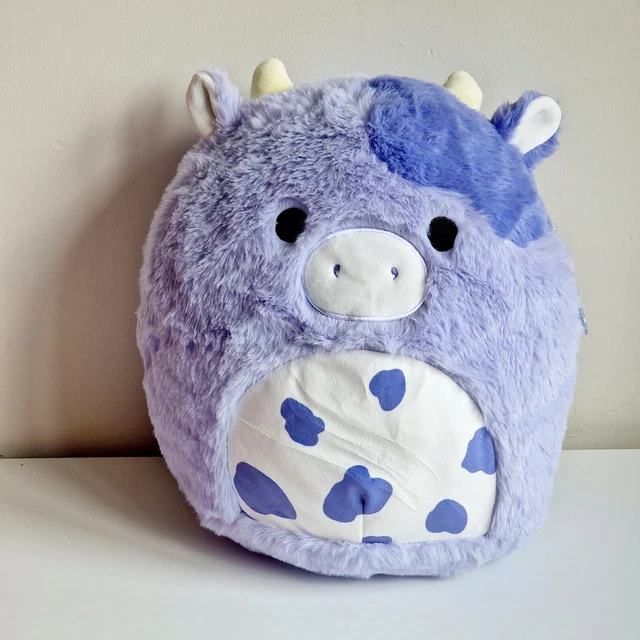 FUZZAMALLOW BUBBA COW 12” Easter FUZZY Squishmallow Plush Toy 2023 ...