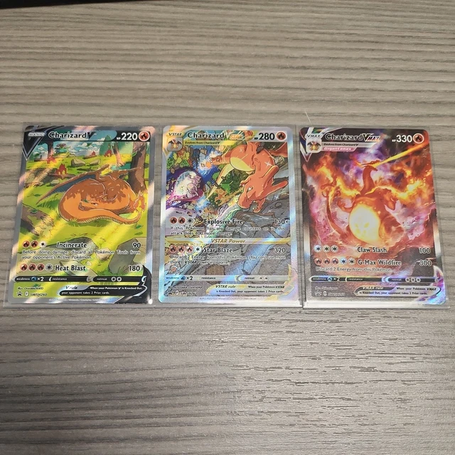 POKEMON TCG CHARIZARD UPC Promo Set SWSH260 SWSH261 SWSH262 VMAX VSTAR ...