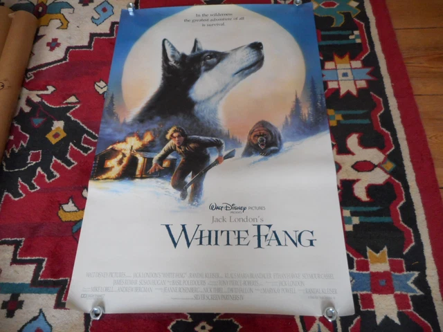 WHITE FANG JACK London WALT DISNEY big MOVIE POSTER 1991 FILMPLAKAT ...