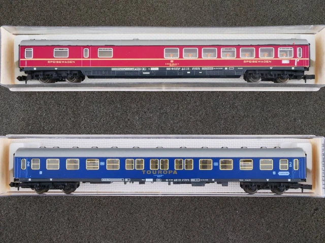 FLEISCHMANN SET 2X Passenger Cars 8112 8115 DB SW Partially OVP 1703-26 ...
