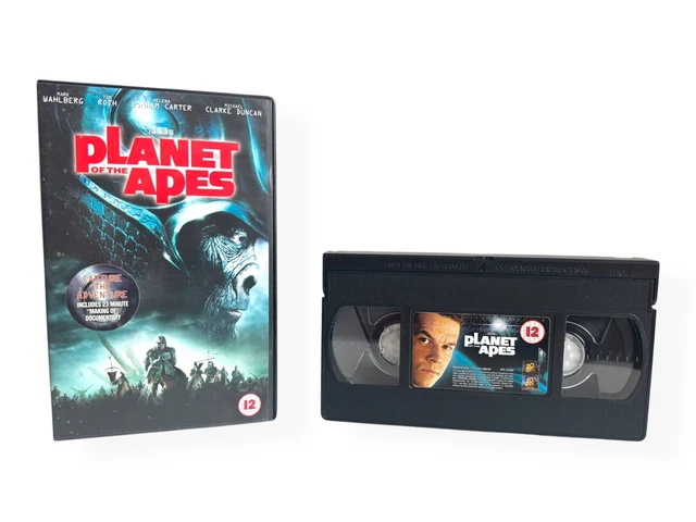 PLANET OF THE Apes VHS Video Cassette Tape Time Burton Mark Wahlberg ...