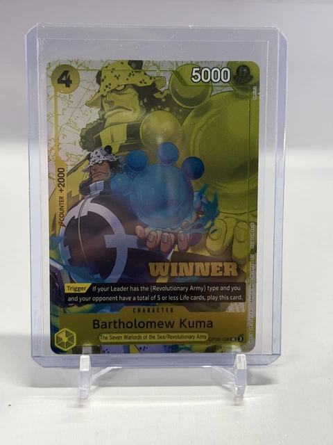 ONE PIECE BARTHOLOMEW Kuma (Winner Pack 2025 Vol. 4) - Promotion Cards ...