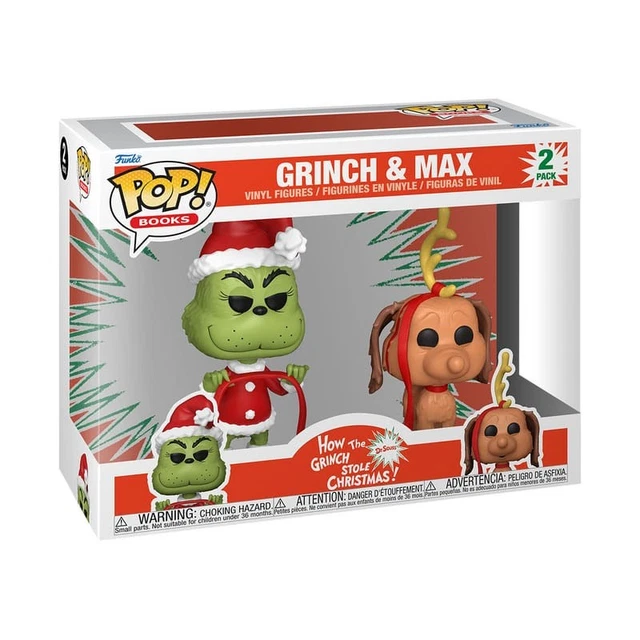THE GRINCH (ANNIVERSARY) Pop! Books Figure Vinile 2-Pack Grinch & Max ...