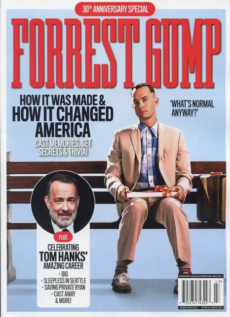 TOM HANKS 30TH Anniversary Of Forrest Gump Magazine-Celebrating Amazing ...