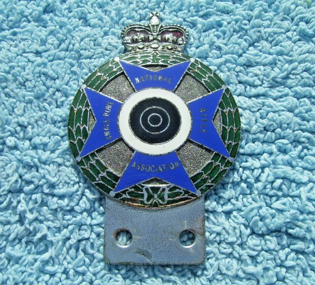 VINTAGE 1960S NATIONAL SMALL BORE RIFLE ASSOCIATION CAR BADGE~GUN CLUB ...