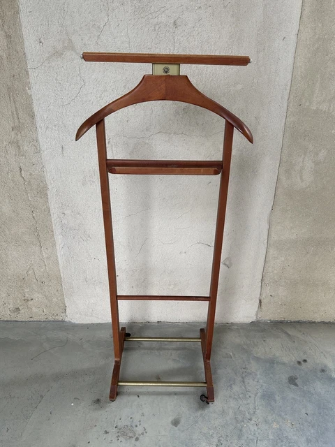 1960S MID-CENTURY MODERN Brevettato Wooden Italian Valet/Butler Stand ...