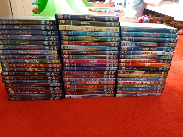 DISNEY CLASSIC DVD Collection 1-57 + Disney Book £47.00 - PicClick UK