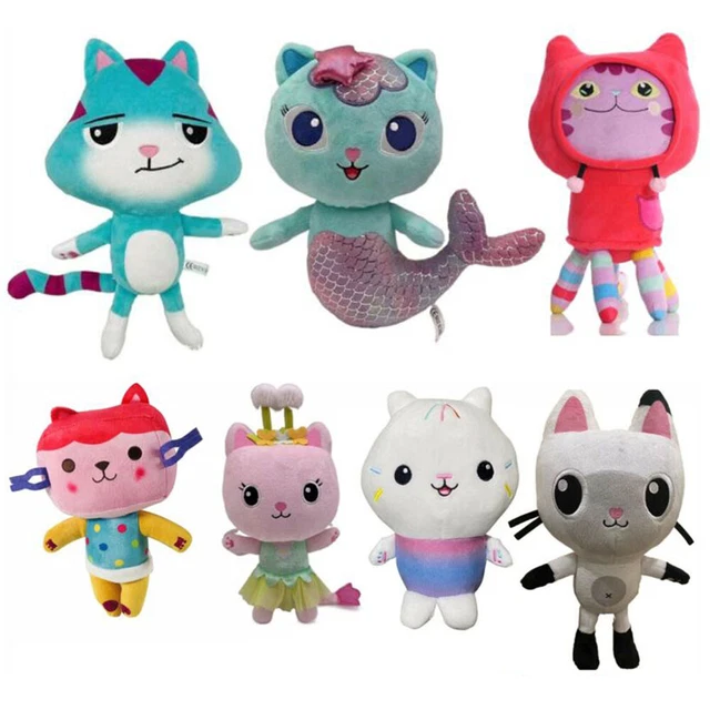 GABBY'S CARTOON MERCAT Plush Doll Mermaid Cat Dreamworks Stuffed Toys ...