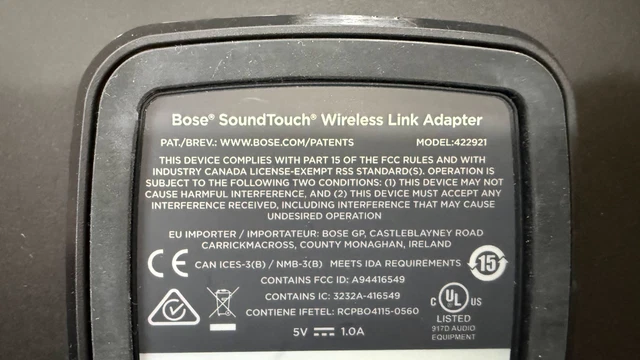 1 BOSE SOUNDTOUCH WIRELESS LINK ADAPTER Bluetooth/WiFi/Aux. £76.07 ...