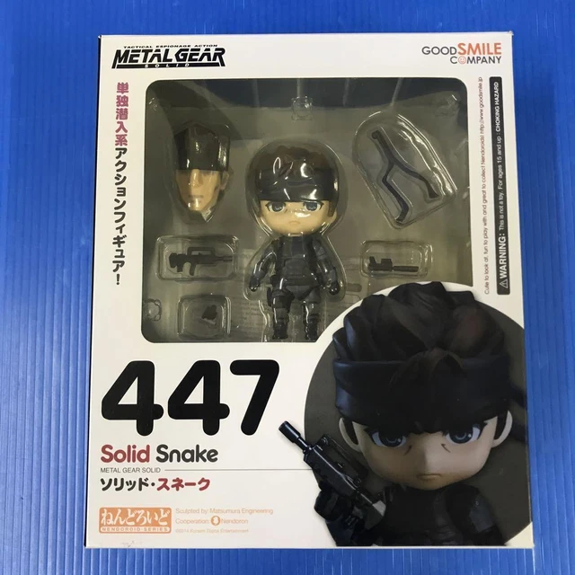 FIGURINE NENDOROID METAL Gear Solid de Good Smile Company Solid Snake ...