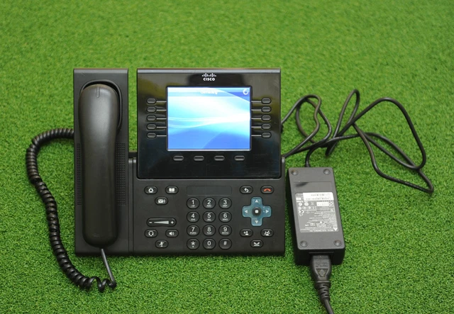 CISCO 8961 CP-8961-CL-K9 Unified IP Phone 8961 VoIP w/ CP-PWR-CUBE-4 ...