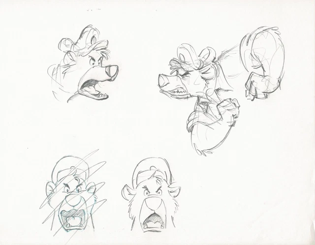 TALESPIN WALT DISNEY Production Animation Drawing from Animators Estate ...