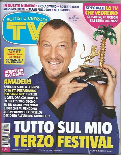 Rivista Settimanale Sorrisi E Canzoni Tv N 1 28 Dicembre 2021 Gruppo