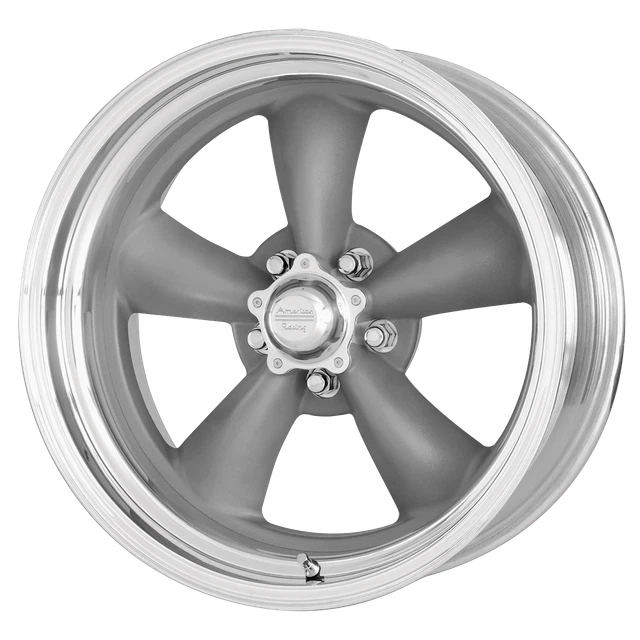 15X8 AMERICAN RACING VN215 TORQ THRUST II Mag Gray Wheel 5x4.75 (0mm ...