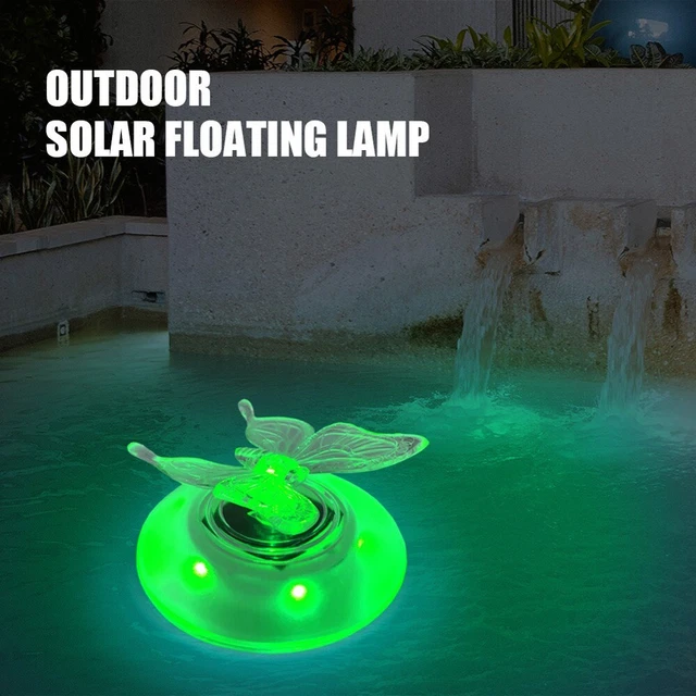 WATERPROOF SOLAR LED Floating Lights Water Floating Lamp Swimming Pool ...
