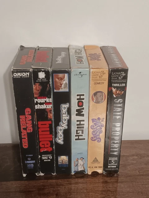 HIP HOP VHS Lot(6) 2pac Tyrese Method Man Redman Dr. Dre Snoop Dogg ...