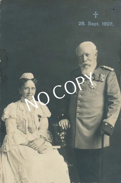 FOTO PK GROSSHERZOGIN Luise und Großherzog Friedrich von Baden G1.36 ...