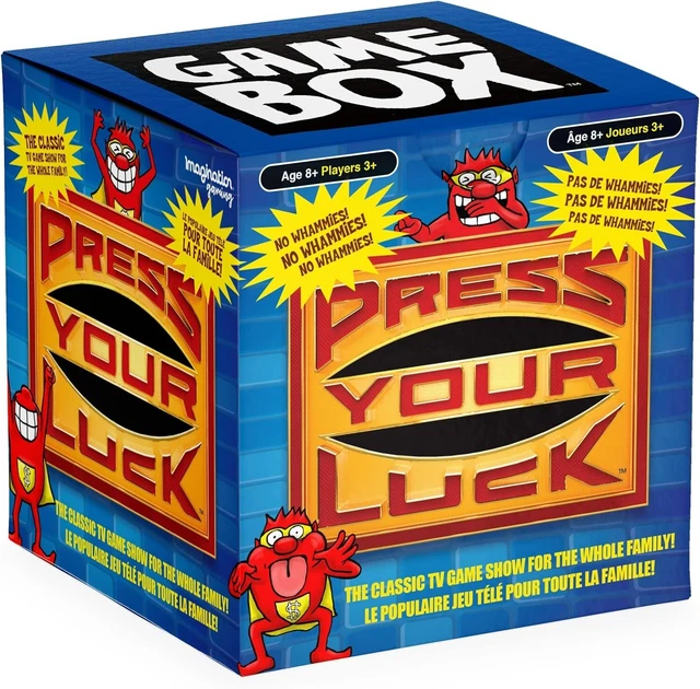 PRESS YOUR LUCK Family Game Box Full of Trivia, Tactics, Choices ...