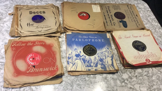 X37 VINTAGE 1940'S-50S 78rpm Shellac Records Job Lot Bundle £19.00 ...